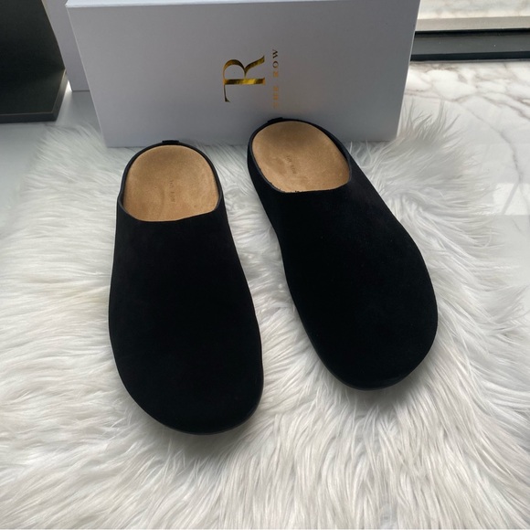 The Row | Shoes | The Row Black Suede Mules | Poshmark